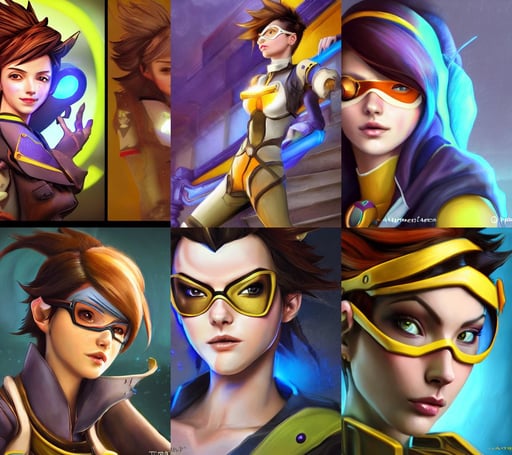 tracer overwatch photorealistic portrait by michael komarck, elv ...