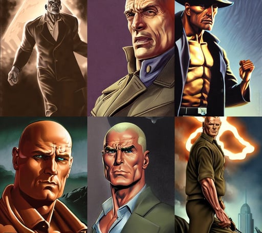 Doc Savage portrait by Stanley Artgerm Lau, moody dynamic lighti ...