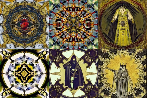 King Arthur Pendragon sigil, art by Francisco De Goya, horror, d ...