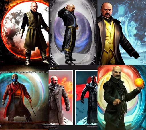 lenin in mortal kombat mk 1 1 video game splash screen concept a ...