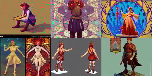 3 - d isometric olaf npc for game, in the style of artgerm and g ...