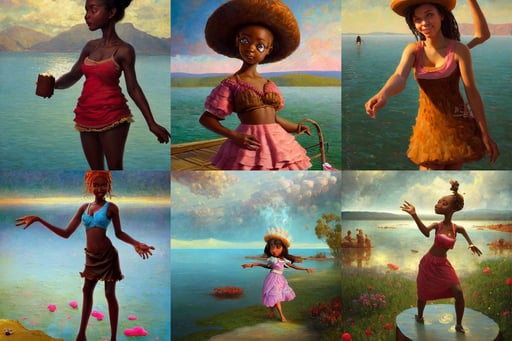 a ( ( girl as personification of chocolate cupcake ) ), dancing ...