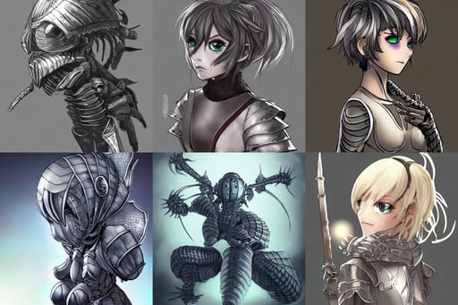 an armored isopod, cinematic anime lighting and composition, lat ...