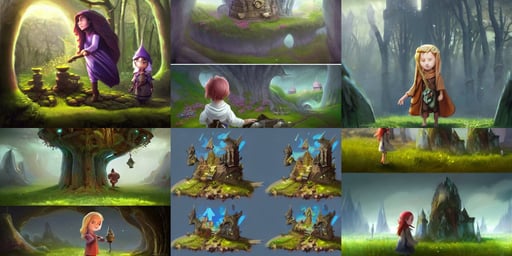 super cute fantasy child mage 3D concept by Gediminas Pranckevic ...