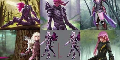 young teen bishonen male! scrawny pink haired warrior! sci - fi ...
