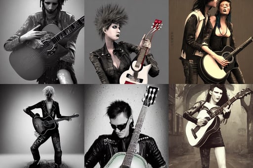 1 9 8 0 s punk rocker playing acoustic guitar, by peter morhbach ...