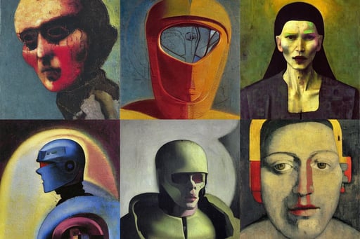 the halo of death, art by Kazimir Malevich, art by Gerhard Richt ...