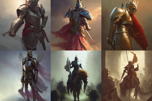 a royal knight protecting a princess from monsters attacking the ...