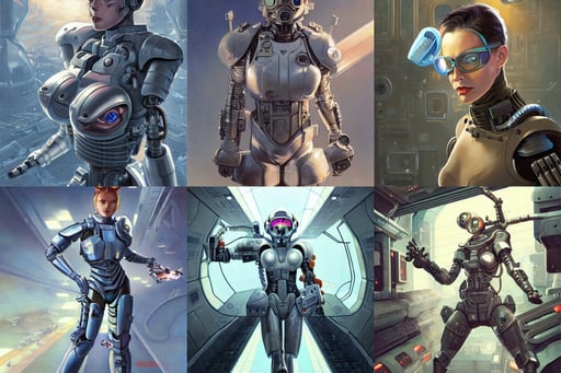 portrait of fully armored valkyrie, open ceiling, flat colour, r ...