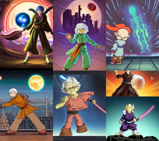 a grandma fighting a demon, animation character design by akira ...