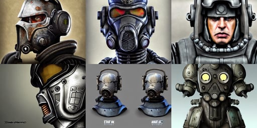 portrait art of enclave fallout power armour 8 k ultra realistic ...