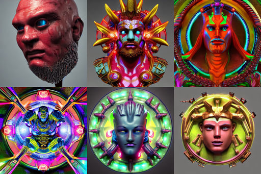 zeus ultra detailed fantasy, bright colors symmetry face, beauti ...