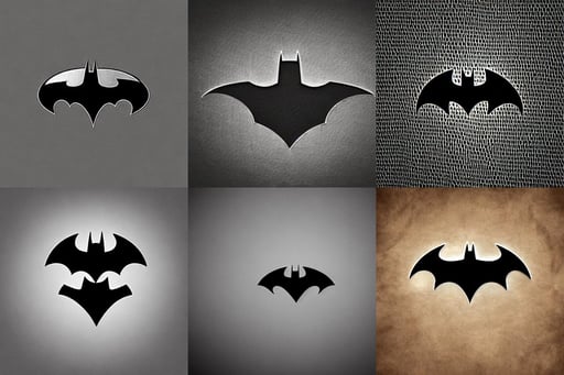 Batman symbol in Zerg style, film grain - Arthub.ai