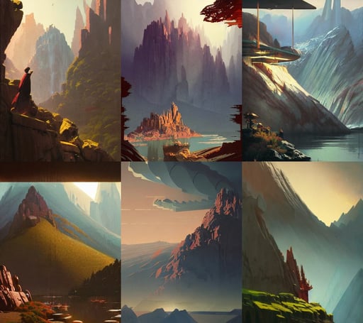 frank lloyd wright, mountain. By Greg Rutkowski, matte painting ...