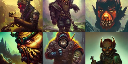 portrait of an lonely ork, digital art by ross tran and dan mumf ...