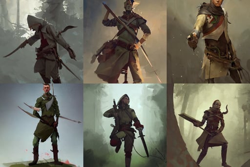 fantasy male wood elf assassin, open space, cushart krentz, huss ...